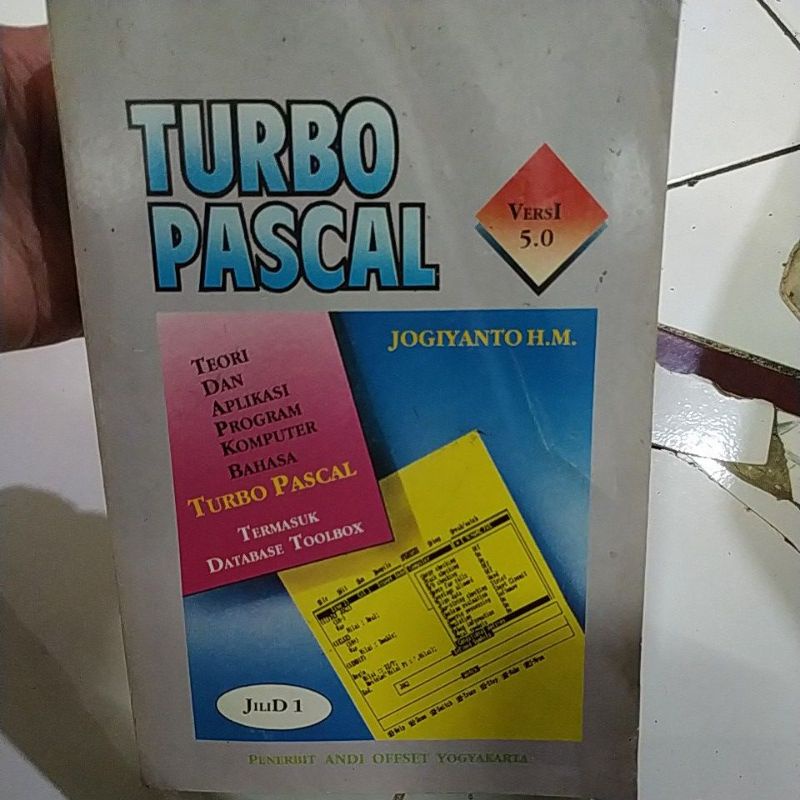 Jual buku asli: turbo pascal versi 5.0. jilid 1. jogiyanto H.M. | Shopee Indonesia