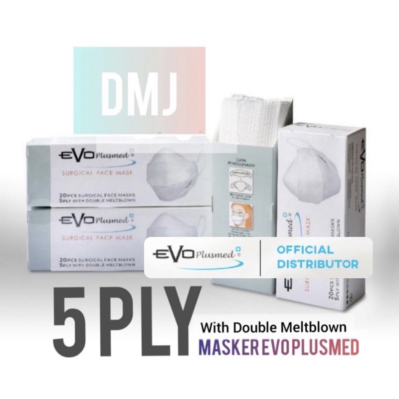 Jual Masker Evo Plusmed 5PLY Masker Medis | Shopee Indonesia