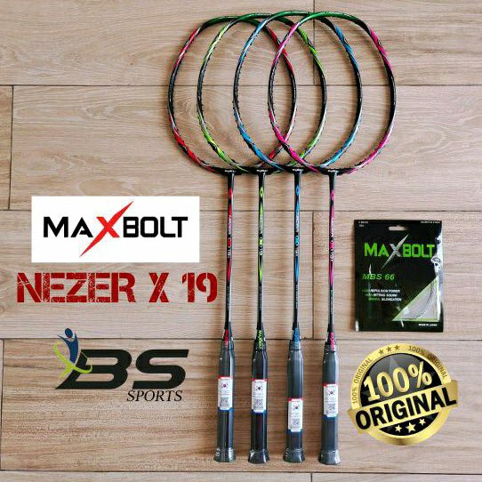 Jual RAKET BADMINTON MAXBOLT NEZER X19 X 19 ORIGINAL | Shopee Indonesia