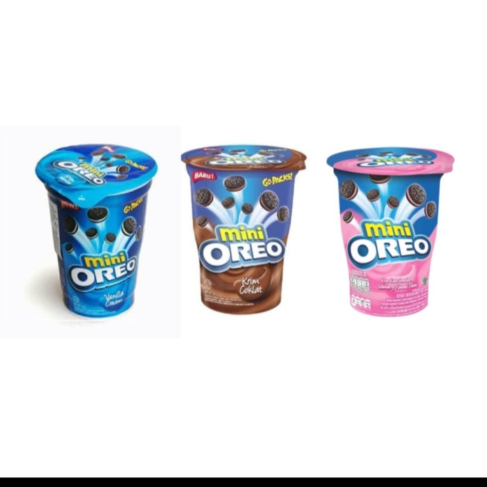 Jual Oreo Mini 62 Gr Coklat Vanila Strawberry | Shopee Indonesia