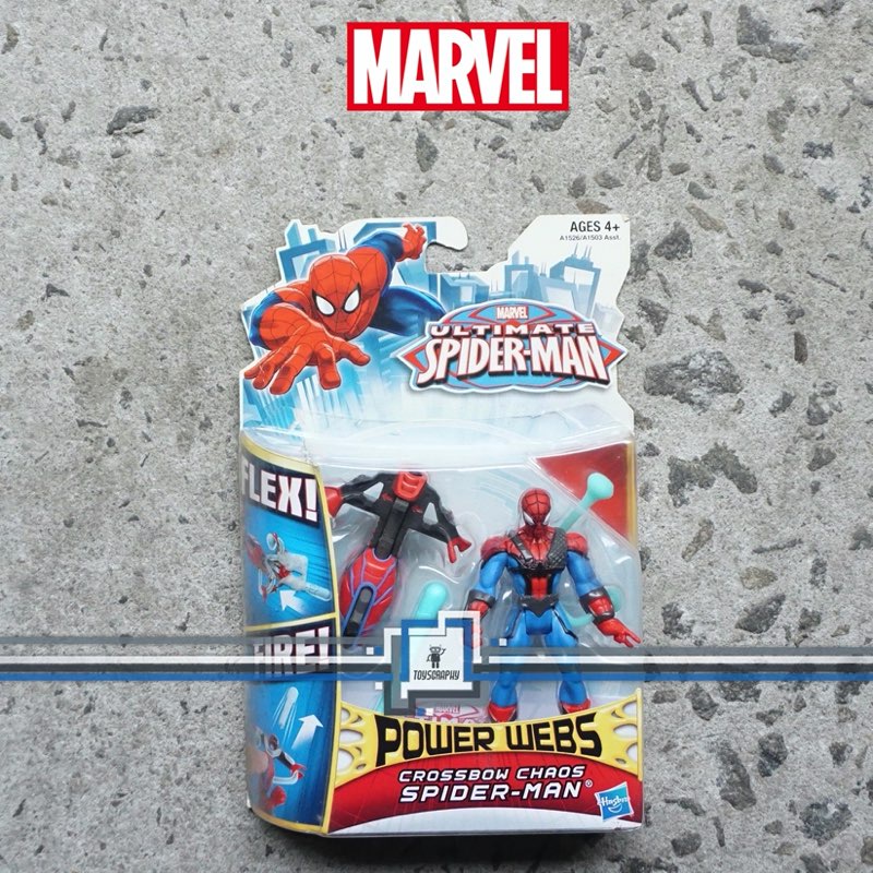 Jual Marvel Ultimate Spider Man Power Webs Crossbow Chaos Spiderman ...