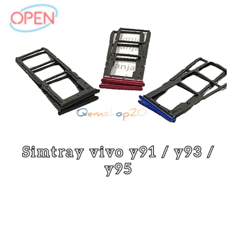 Jual simtray sim lock simcard dudukan kartu vivo y91 y92 y93 original ...