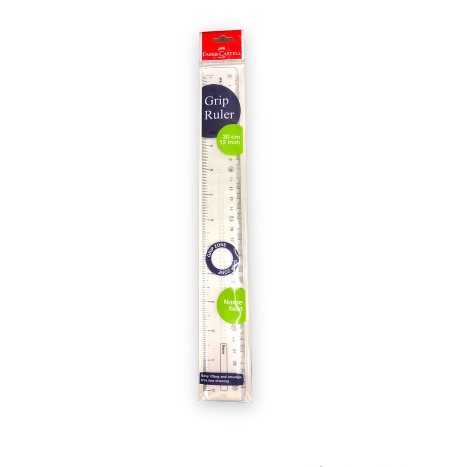 Jual Penggaris Faber castell Grip Ruler 30 cm #171220 Mistar 30 cm Grip ...