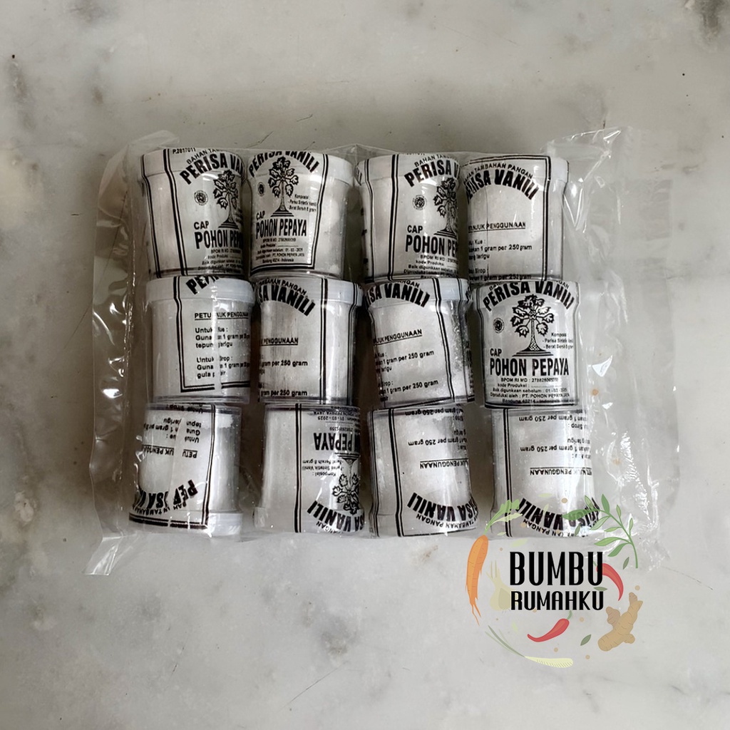 Jual Perisa Vanilli / Vanilla Bubuk / Vanilla Powder cap Pohon Pepaya ...