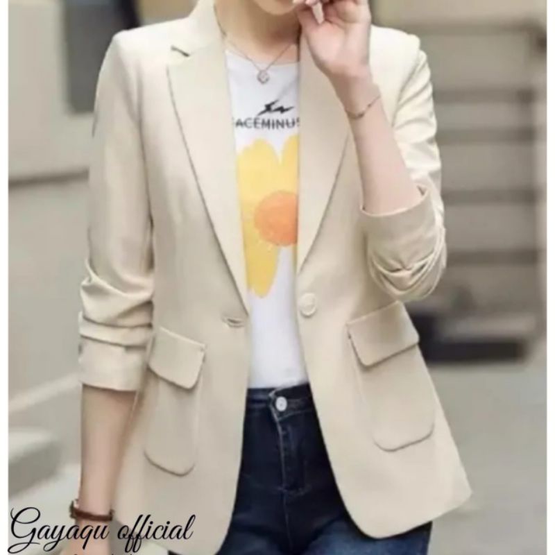 Jual Blazer Wanita Korea Modern Jas Wanita Bleser Cewe Jas Cewek ...
