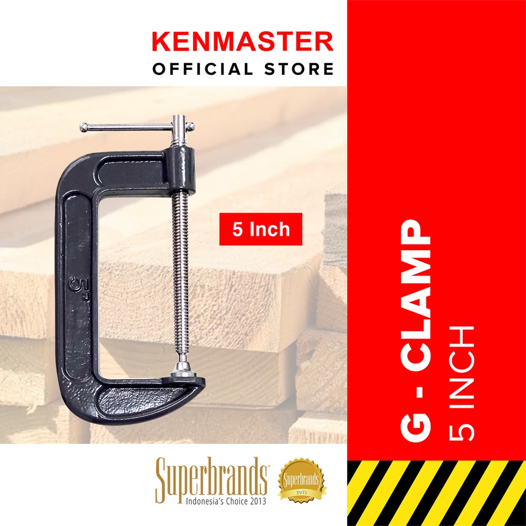 Jual Sunflex G Clamp 5 Inc / Alat Penjepit Kayu / Catok Kayu / Press ...