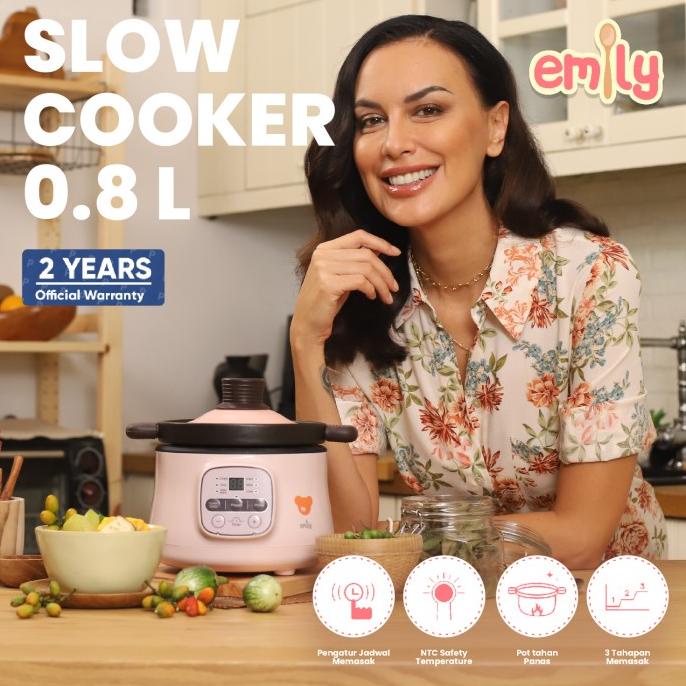 Jual Promo Emily Slow Cooker Claypot 0.8L / Baby & Family Food Maker ...