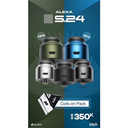 Jual AUTHENTIC RDA ALEXA S24 22MM BY AUGVAPE | Shopee Indonesia