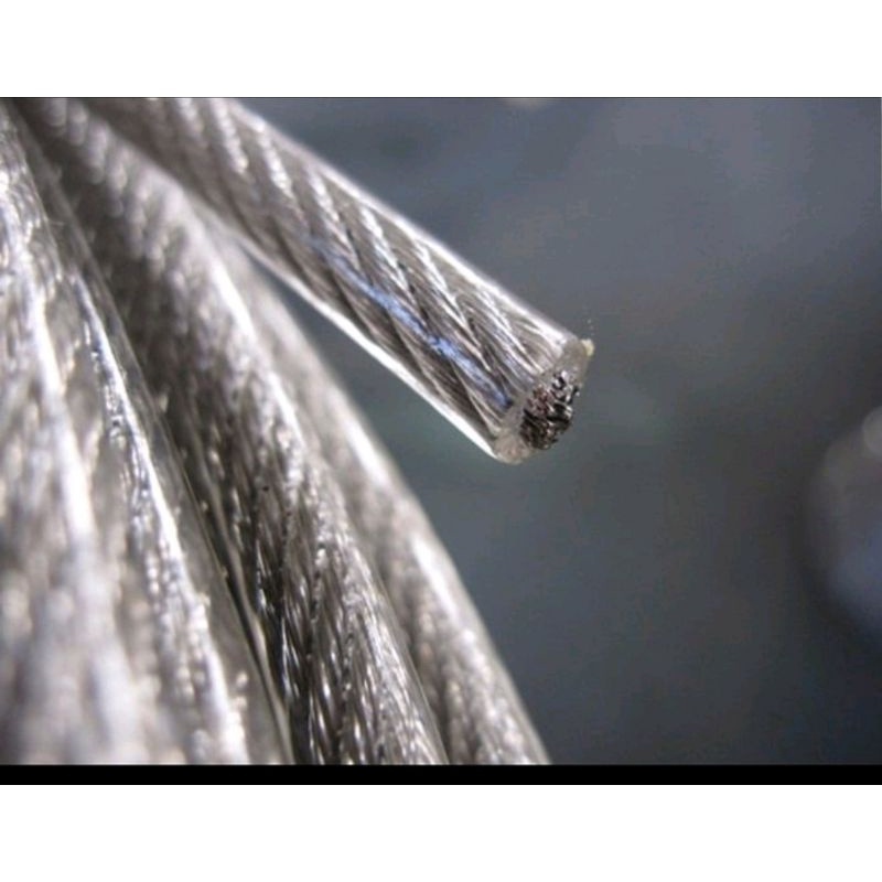 Jual KAWAT SLING LAPIS PLASTIK PVC 1.5MM WIRE ROPE 1.5MM | Shopee Indonesia