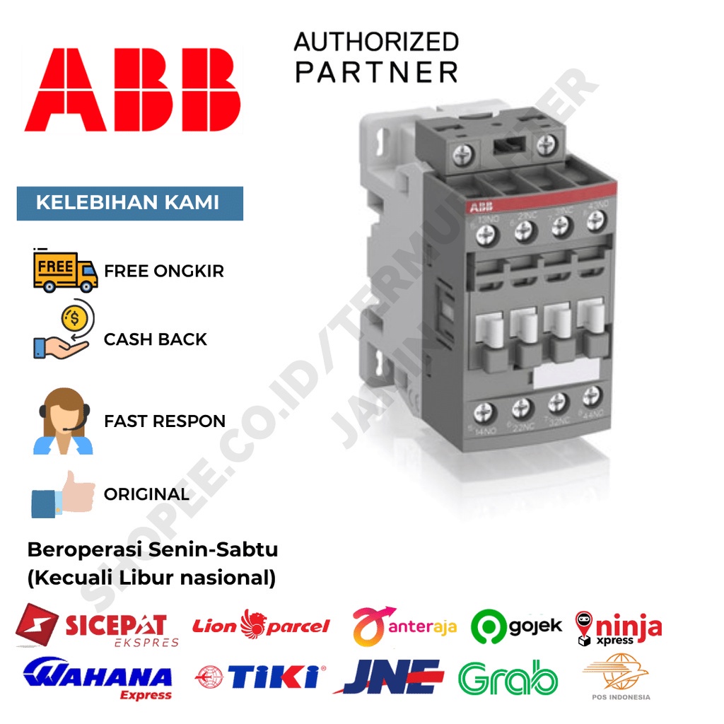Jual ABB 1SBH137001R1331 NF31E-13 100-250V50/60HZ-DC Contactor Relay ...
