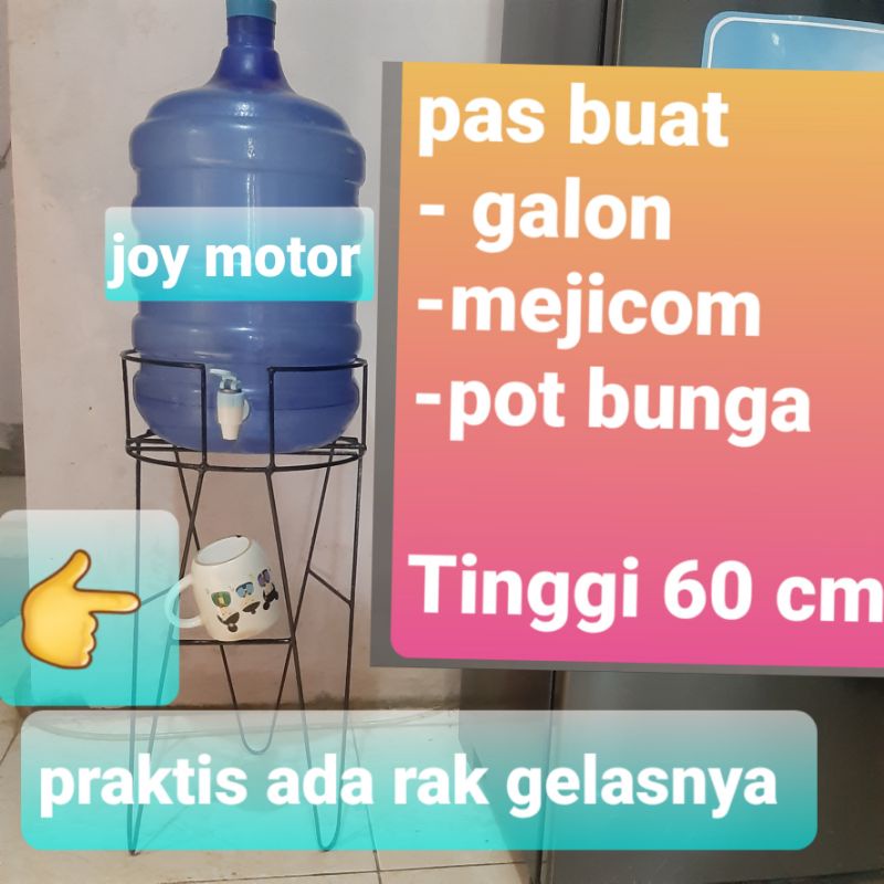 Jual tatakan galon/rak galon rak/ meja dispenser guci galon | Shopee ...