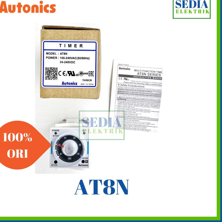 Jual Kekinian TIMER AUTONICS AT8N AT-8N AT 8N 100-240VAC 24-240VDC ...