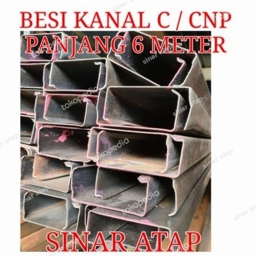 Jual Besi Kanal C / Besi CNP 75 tb 1.7 mm Panjang 6 Meter | Shopee ...