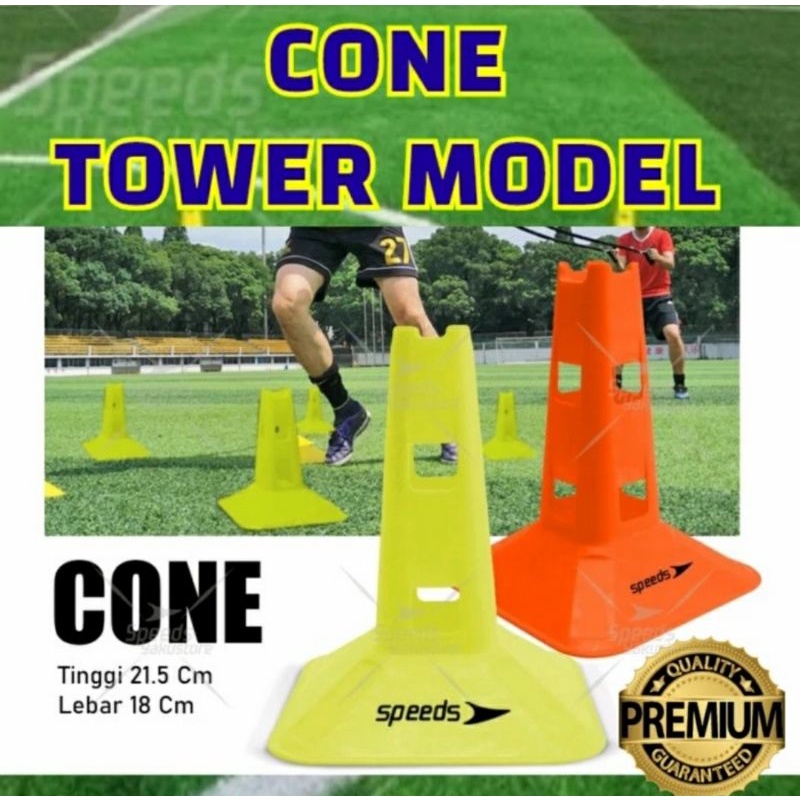 Jual CONE MODEL TOWER CONES KERUCUT LATIHAN AGILITY KUN | Shopee Indonesia