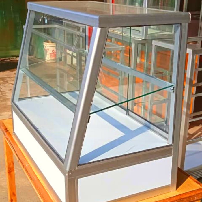 Jual Display Meja Wadah/Tempat Makanan-Etalase Kaca | Shopee Indonesia