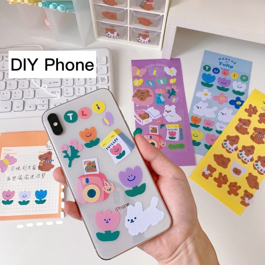 Jual Phone Deco Sticker Stiker Lucu Tahan Air Tempel HP Journal 005 ...