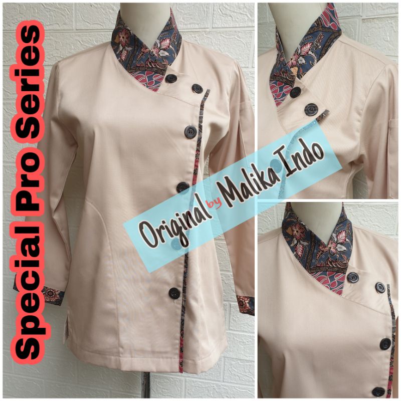 Jual Pro Series-Baju Chef Wanita Kombi Batik Baju Kantor Seragam Hotel ...