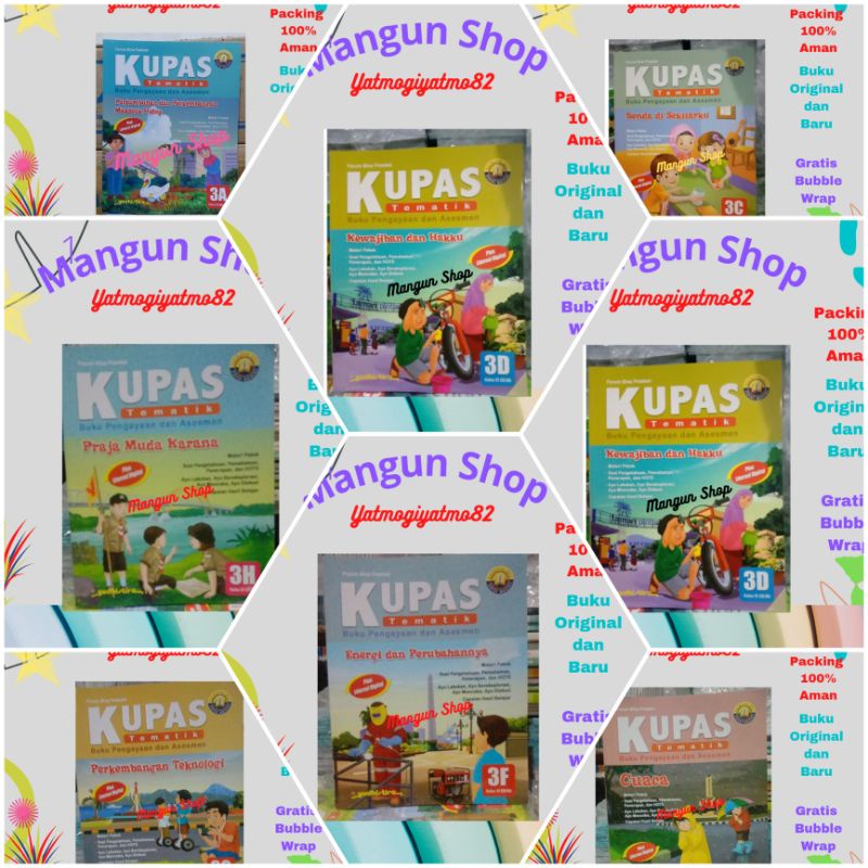 Jual Buku Kupas Tematik Jilid 3A 3B 3C 3D 3E 3F 3G 3H Kelas 3 SD K13 ...