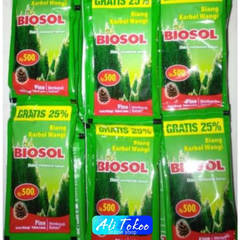 Jual Pembersih Lantai Biang Karbol Wangi Biosol Sachet 30ml isi 24pcs | Shopee Indonesia