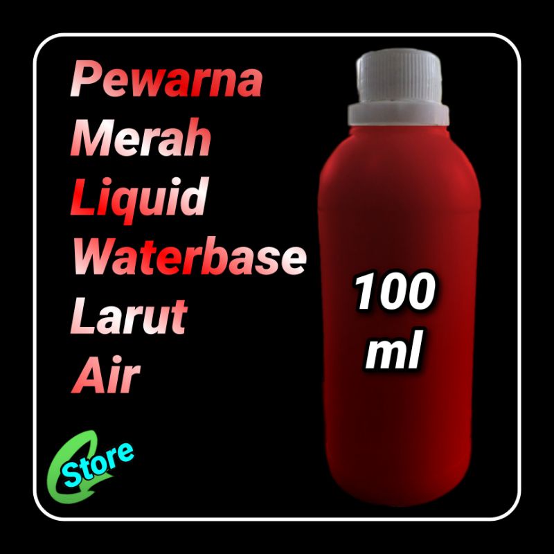 Jual Pewarna Merah 100 ml Liquid Waterbase Larut Air | Shopee Indonesia