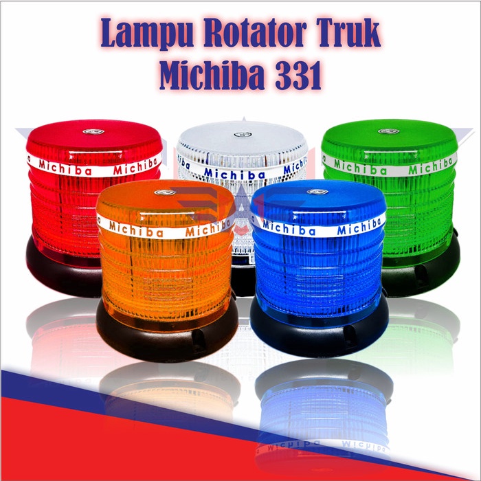 Jual Lampu Rotator Truk Lampu Rotary 12 cm Michiba 331 - Merah | Shopee ...