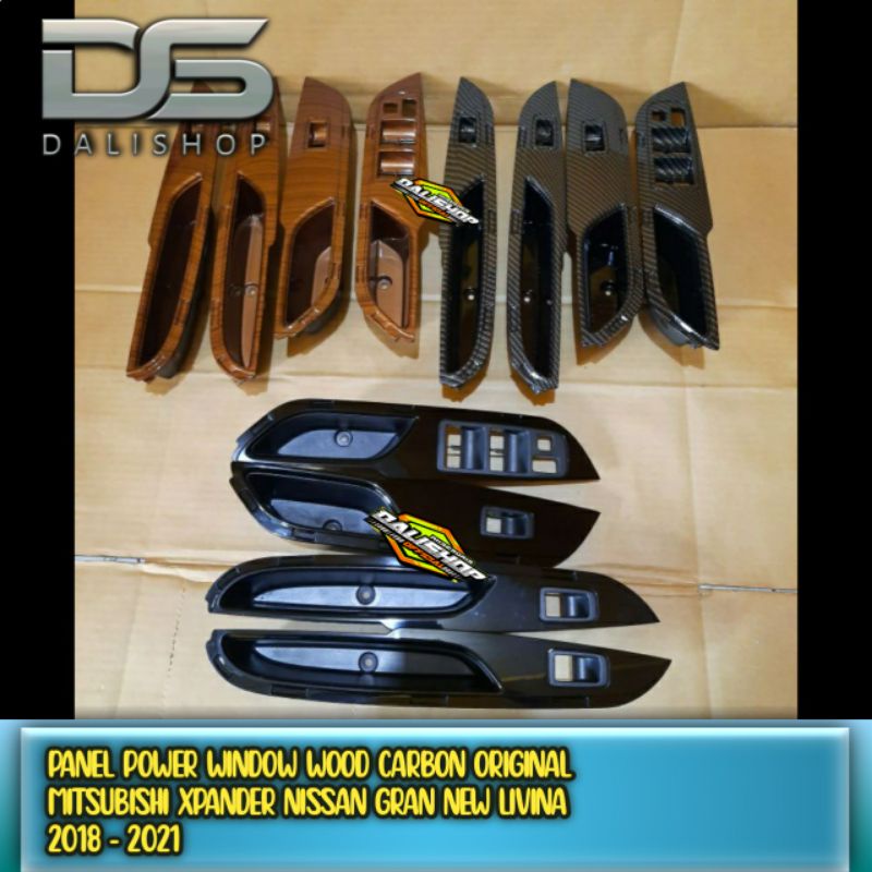 Jual PANEL POWER WINDOW WOOD CARBON ORIGINAL MITSUBISHI XPANDER NISSAN ...