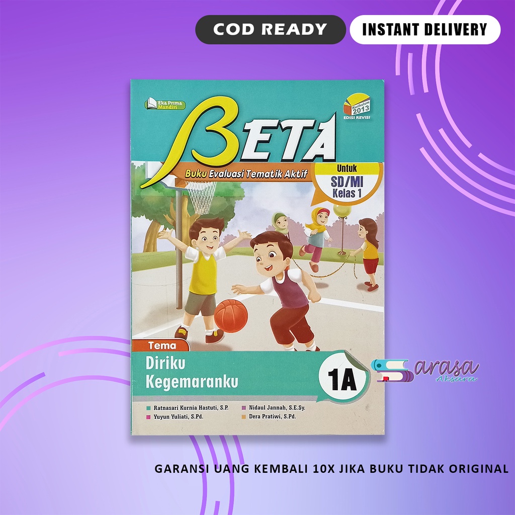 Jual BUKU BETA TEMA 1A KELAS 1 DIRIKU KEGEMARANKU BUKU EVALUASI TEMATIK ...