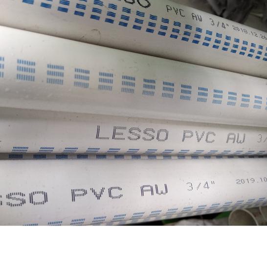 Jual Pipa PVC LESSO 26mm 3/4 inch Tebal 1,95mm Panjang 4 Meter AW Standar | Shopee Indonesia