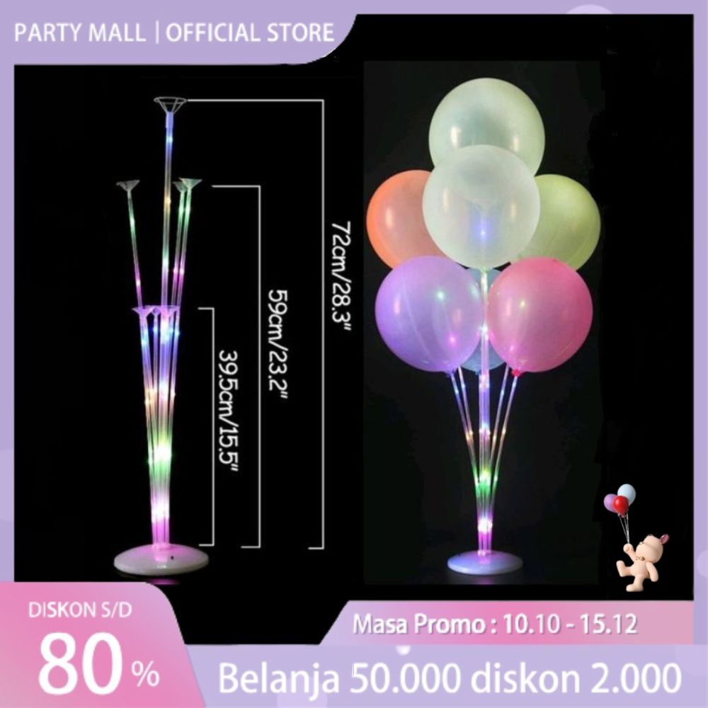 Jual Stik Balon 7in1 Led / Standing Balon 7in1 Lampu Led / Standing ...