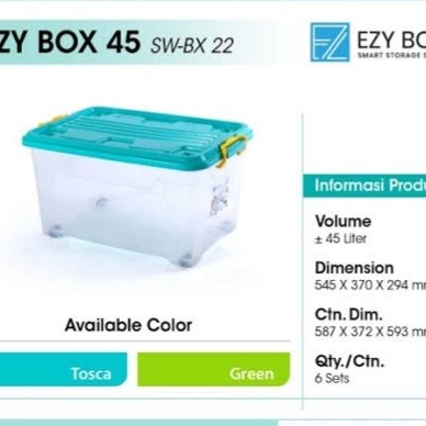 Jual Ezy Box Container 45 Liter | Shopee Indonesia
