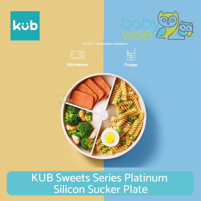 Jual KUB Sweets Series Platinum Silicon Sucker Plate - Piring Makan ...