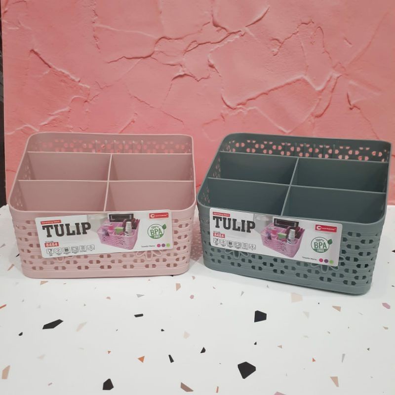 Jual Rak serbaguna sekat 5 Tulip / rak multifungsi / rak sendok ...