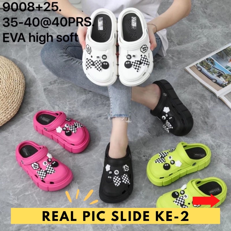Jual Sepatu Sandal Clog Crocss Fuji Termasuk Jibbitz Motif Oreo Sandal ...