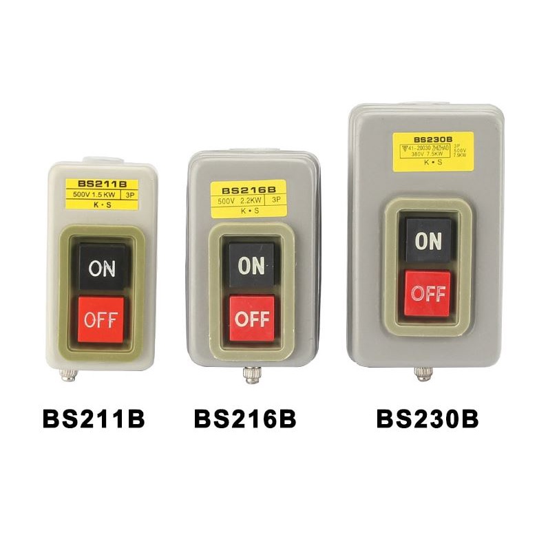 Jual BS211B BS216B BS230B ON OFF Power Push Button Metal Case Enlosure ...