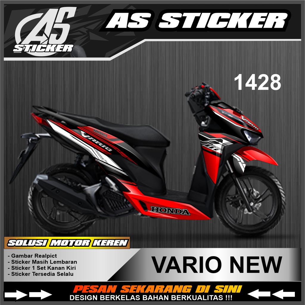 Jual 1428A Dekal Sticker VARIO 125/150 NEW Full Body Stiker Skotlet ...