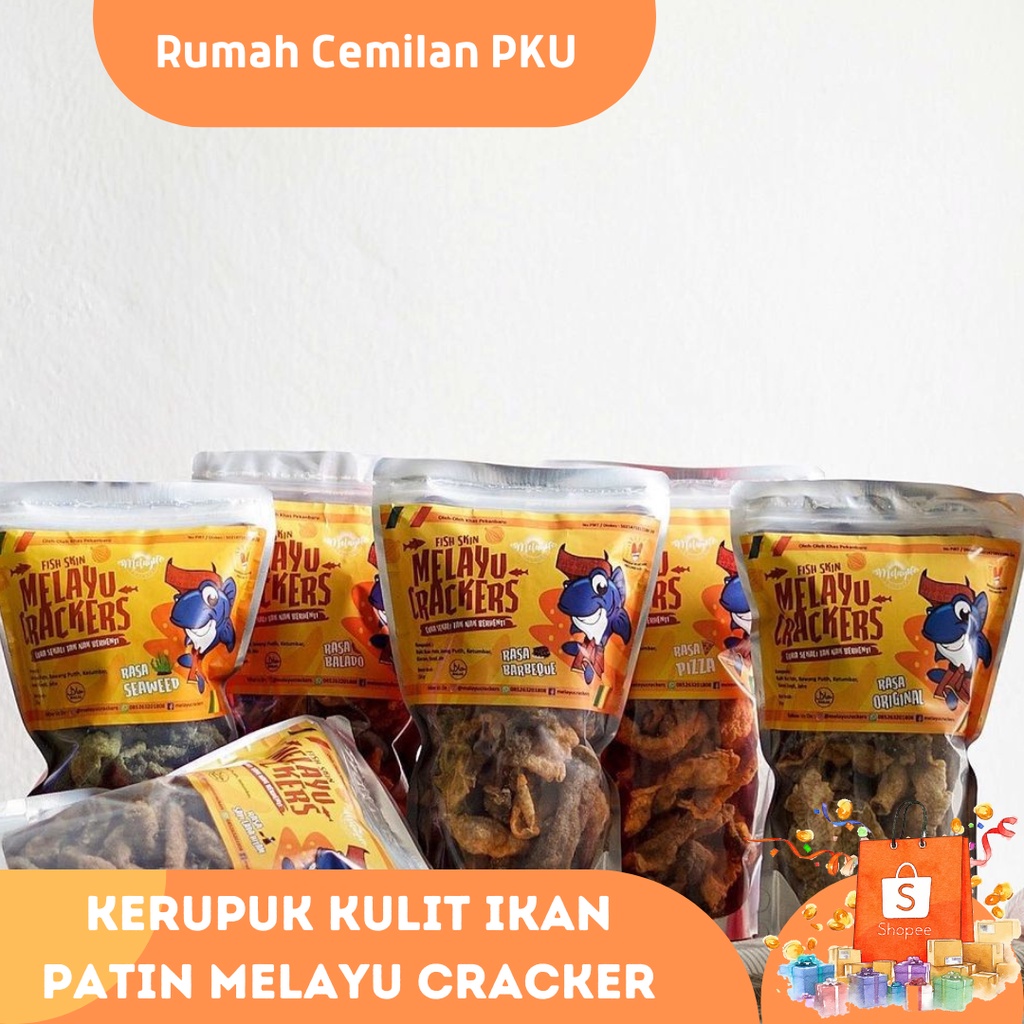 Jual Keripik Kulit Ikan Patin Fish Skin Melayu Crackers | Shopee Indonesia