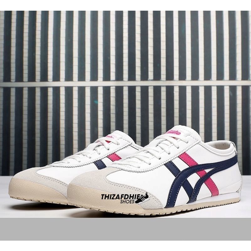 Jual Onitsuka Tiger Original Wanita Indo White Pink Navy | Shopee Indonesia