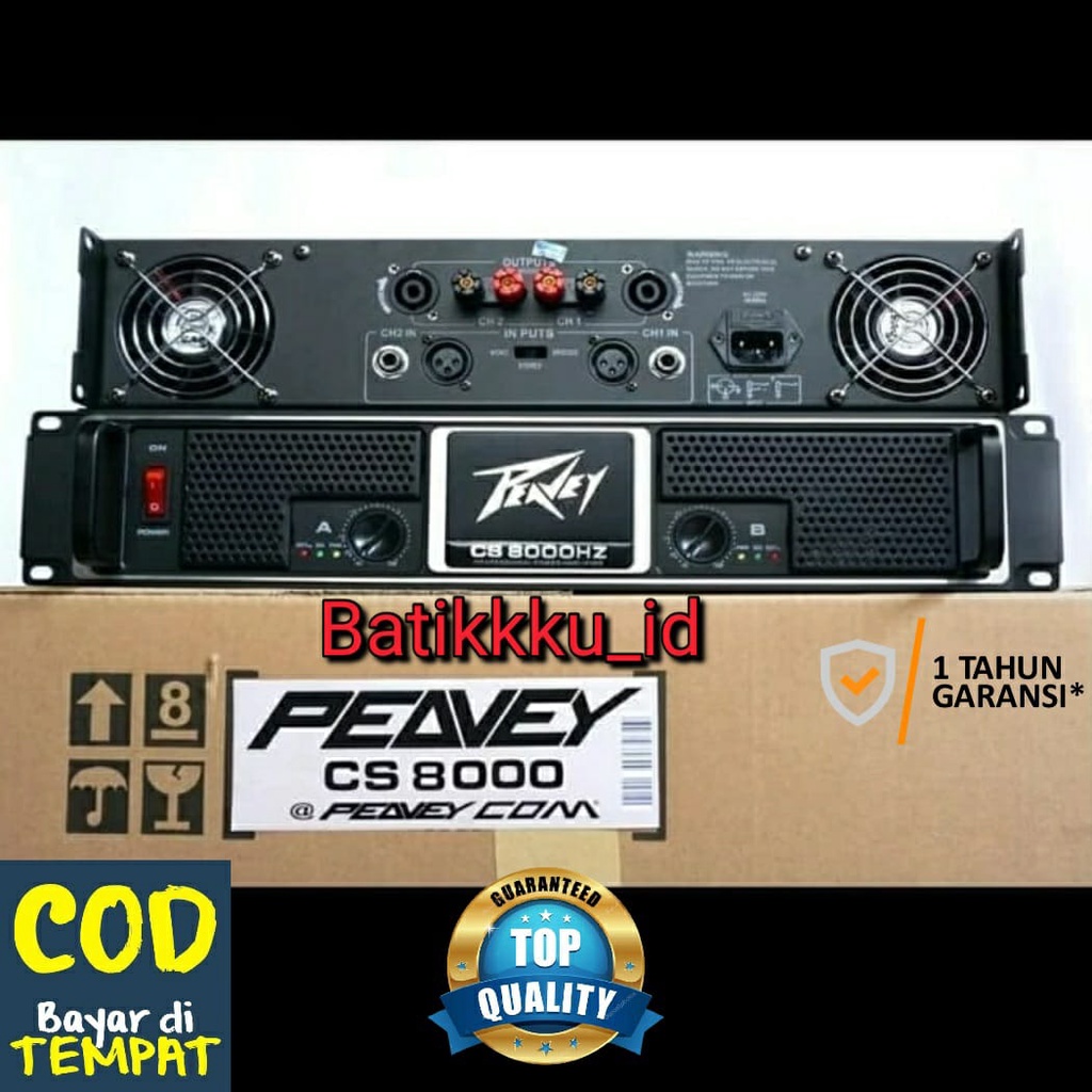 Jual Power PEAVEY CS 8000 HZ CS8000HZ CS8000 GRADE A | Shopee Indonesia