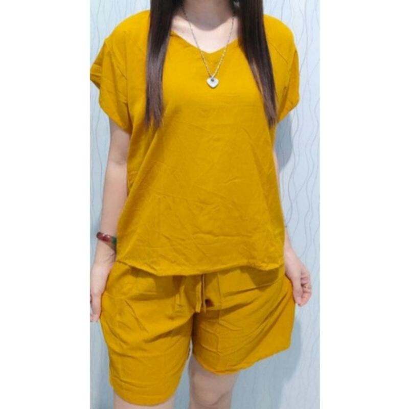 Jual Setelan baju bali polos celana pendek size XL -xxl bahan tebal dan adem | Shopee Indonesia