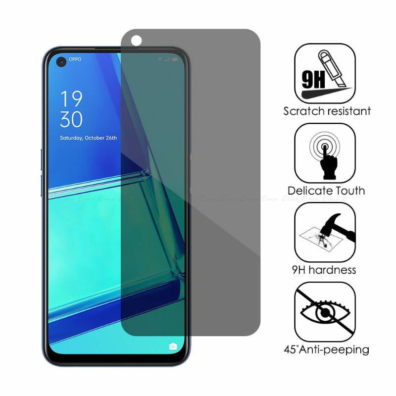 Jual Tempered Glass Anti Spy Oppo A33 A53 A92 A52 A32 A93 A76 A96 A95 | Shopee Indonesia