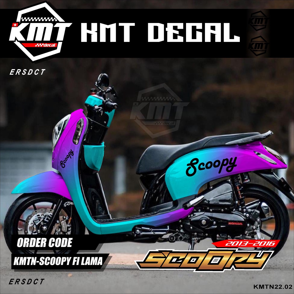 Jual (BISA COD) Decal Scoopy full body Full Blok Skuter Scoopy - Dekal Sticker Scoopy Fi 2013 ...