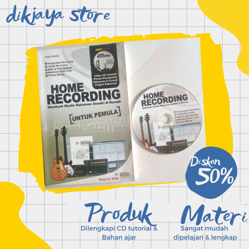 Jual Buku Belajar recording / rekaman ala rumahan | Shopee Indonesia