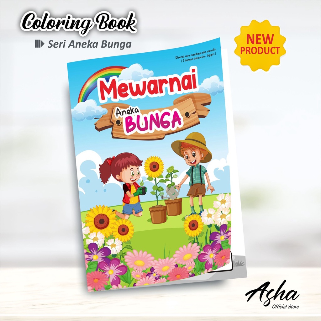 Jual BUKU MEWARNAI ANAK TANAMAN BUNGA - BUKU EDUKASI ANAK PAUD TK ...