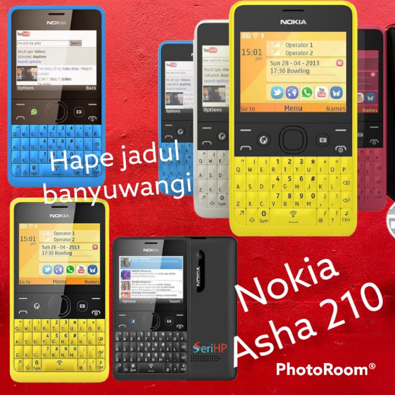 Jual Nokia Asha 210 HP qwerty unik second original | Shopee Indonesia
