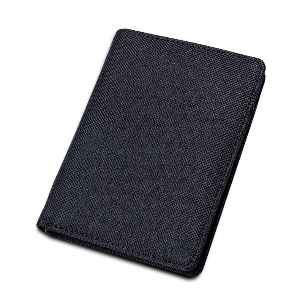 Jual Dompet Pria Canvas POLOS Dompet Lipat 3/4 Bahan Kanvas - Black ...
