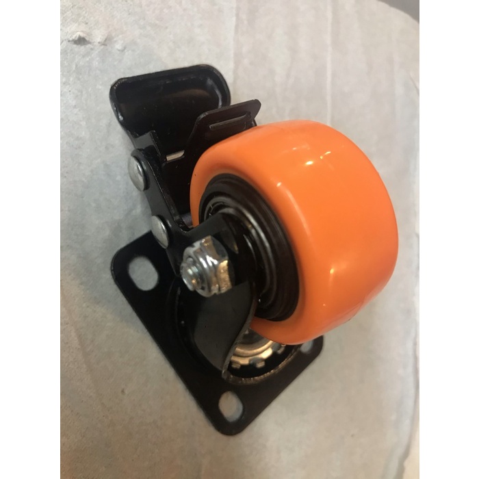 Jual Roda Roda Orange 1,5Putar Rem Double Bearing /Roda Rak /Roda ...