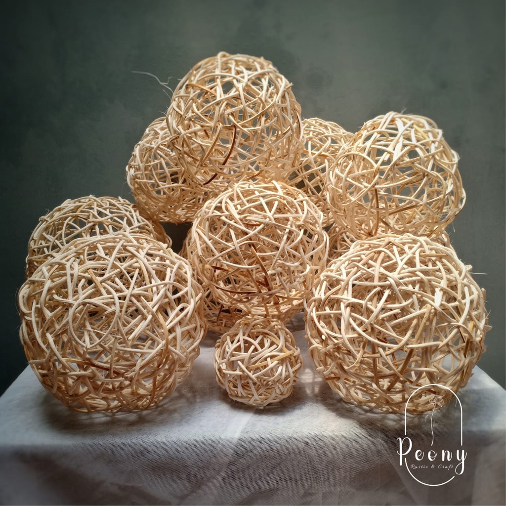 Jual Bola Rotan Handmade 30 cm | Shopee Indonesia