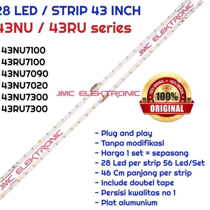 Jual ida1A9m--BACKLIGHT TV SAMSUNG 43 INC UA 43NU7100 43NU7090 UA43NU7100 UA43NU7090 LAMPU BL ...