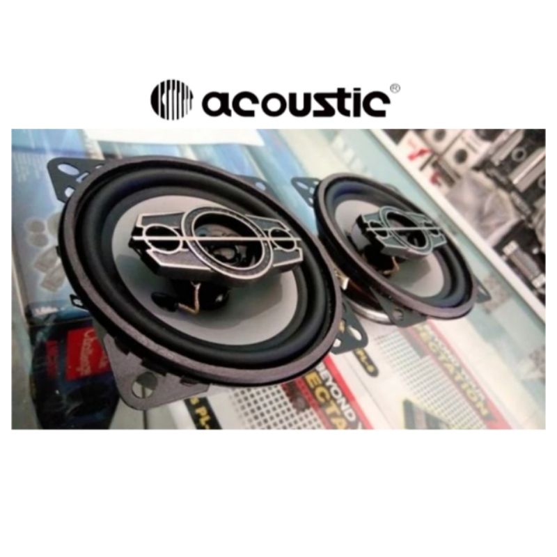 Jual Speaker Pintu Mobil Coaxial Acoustic AC455 4 Inchi 2 Way | Shopee ...
