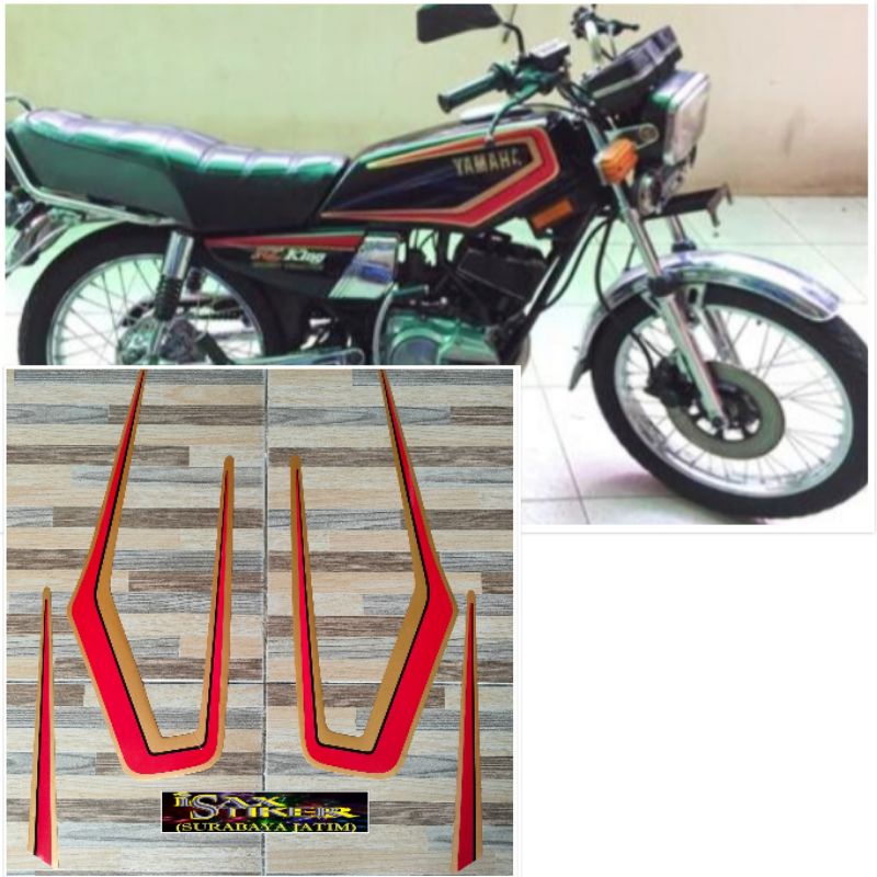 Jual striping original Yamaha RX KING hitam merah tahun 1983 | Shopee ...